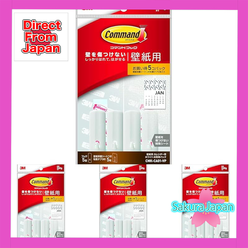 3M Command Wall-Mounted Adhesive Hooks for Wallpaper and Calendars ...