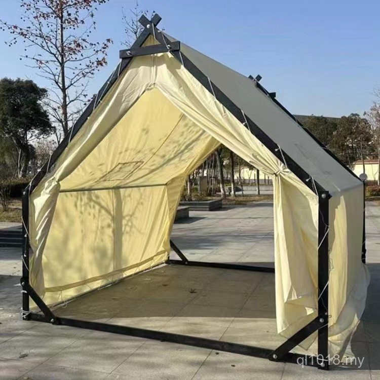 Steel Structure Wooden House Catering Barbecue Influencer Rainproof ...