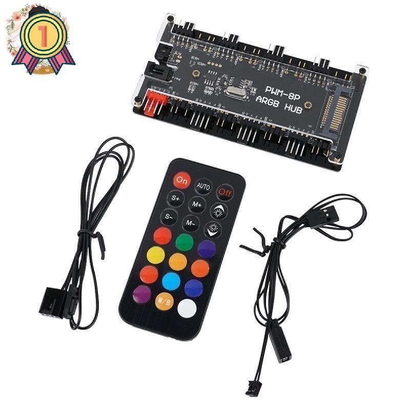 8-port PWM Fan Hub, FAN HUB RGB, 8-shunt Baseboard, Additional Fan Hub ...