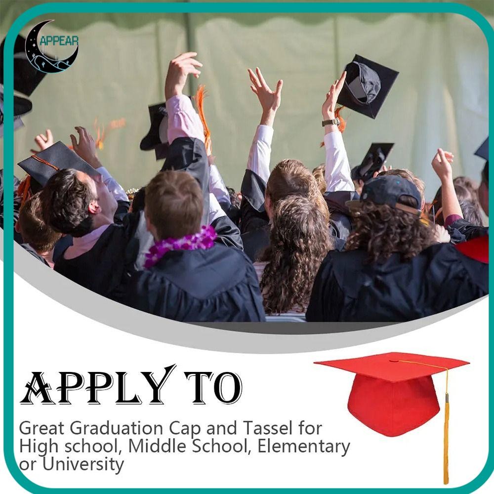 APPEAR Graduation Hat, University Degree Ceremony Mortarboard Cap ...