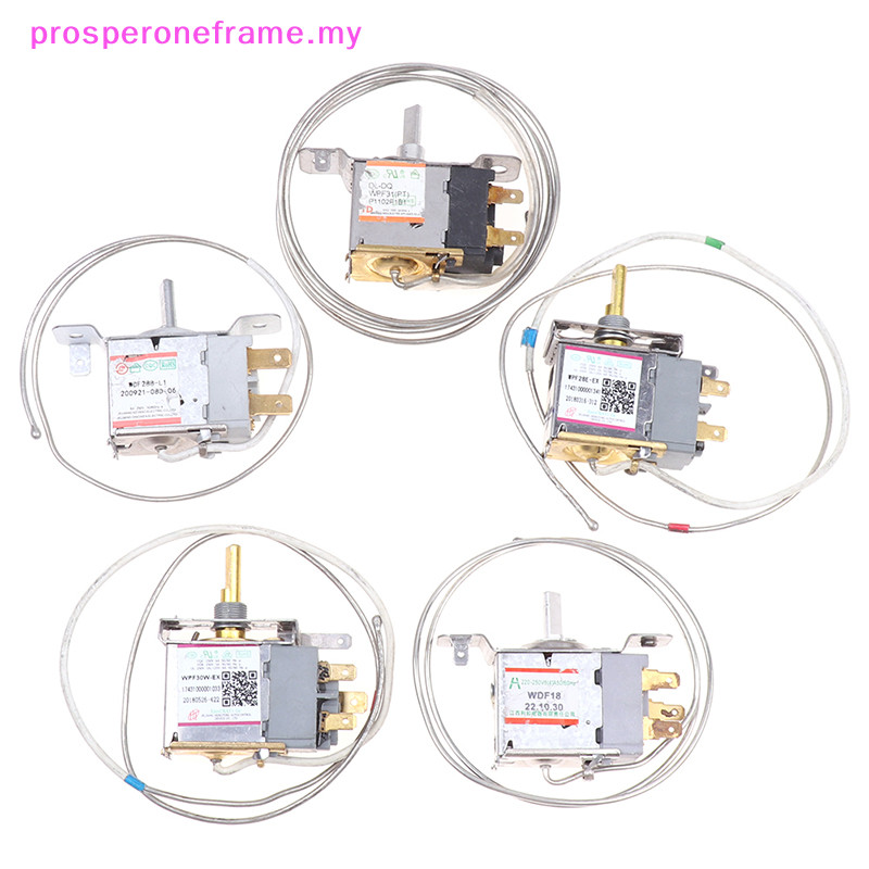 prosperoneframe WPF22-L 2/3Pin Refrigerator Thermostat Household Metal Temperature Controller MY ...
