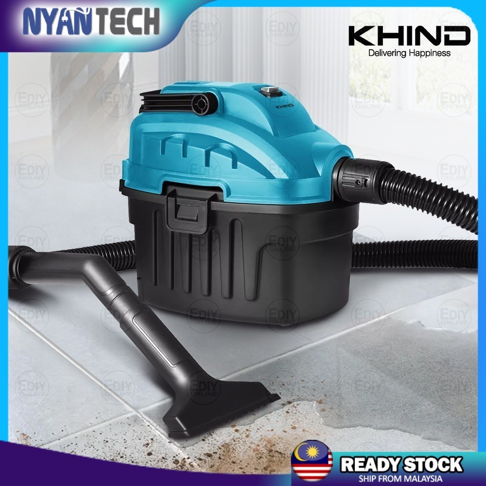 Khind VC3622 Wet & Dry 600W Compact Bagless Vacuum Cleaner | Shopee ...