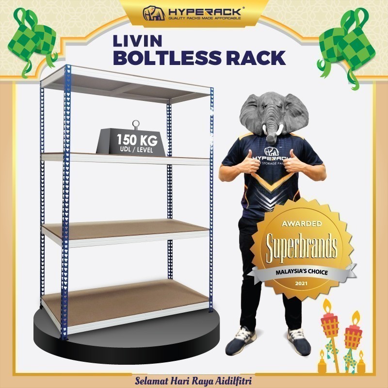 SUPERACK Livin Rack Boltless Rack Shelf Rack Storage Rack Rak Barang ...