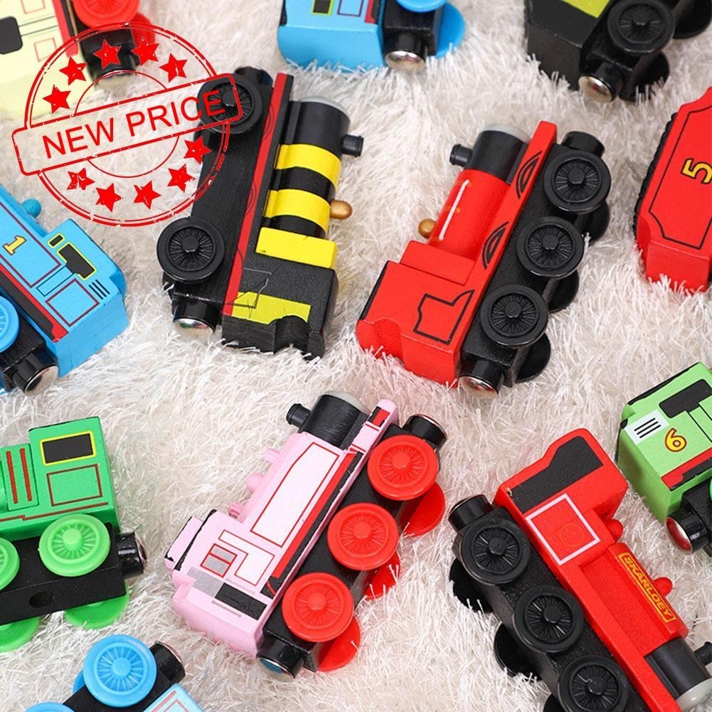 Magnetic Railway Train Car Toy Montessori Rail Car Toy For Kids G8F2 ...