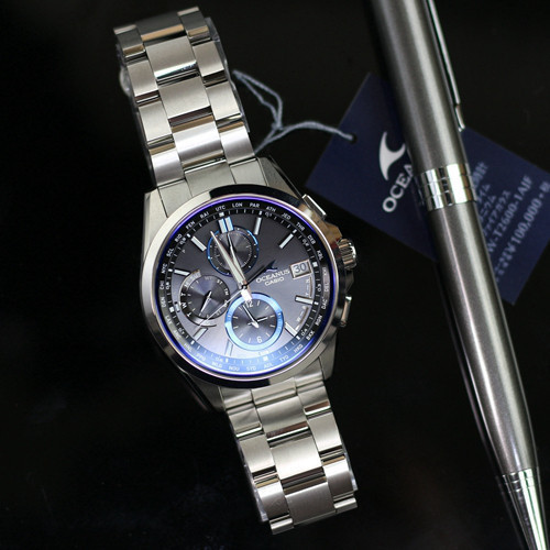 JDM WATCH ★ Casio OCEANUS Poseidon Titanium Alloy Photodynamic Radio-controlled Watch OCW-T2600 ...