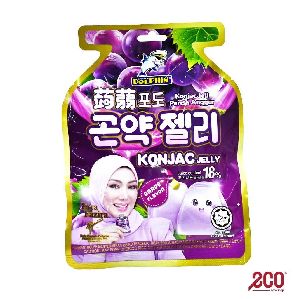 Captain Dolphin Konjac Jelly Grape Flavour 20g (6pcs/pack) - AB-L009-T04-06 - AB-L009-T04-06 ...