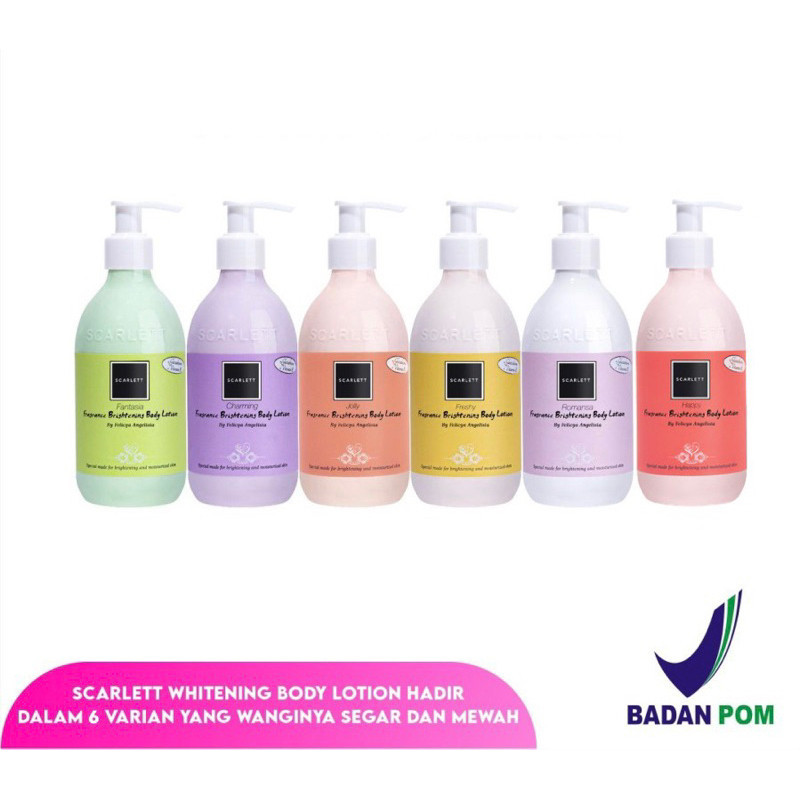 SCARLETT / Fragrance Brightening Body lotion / By Felicya Angelista ...