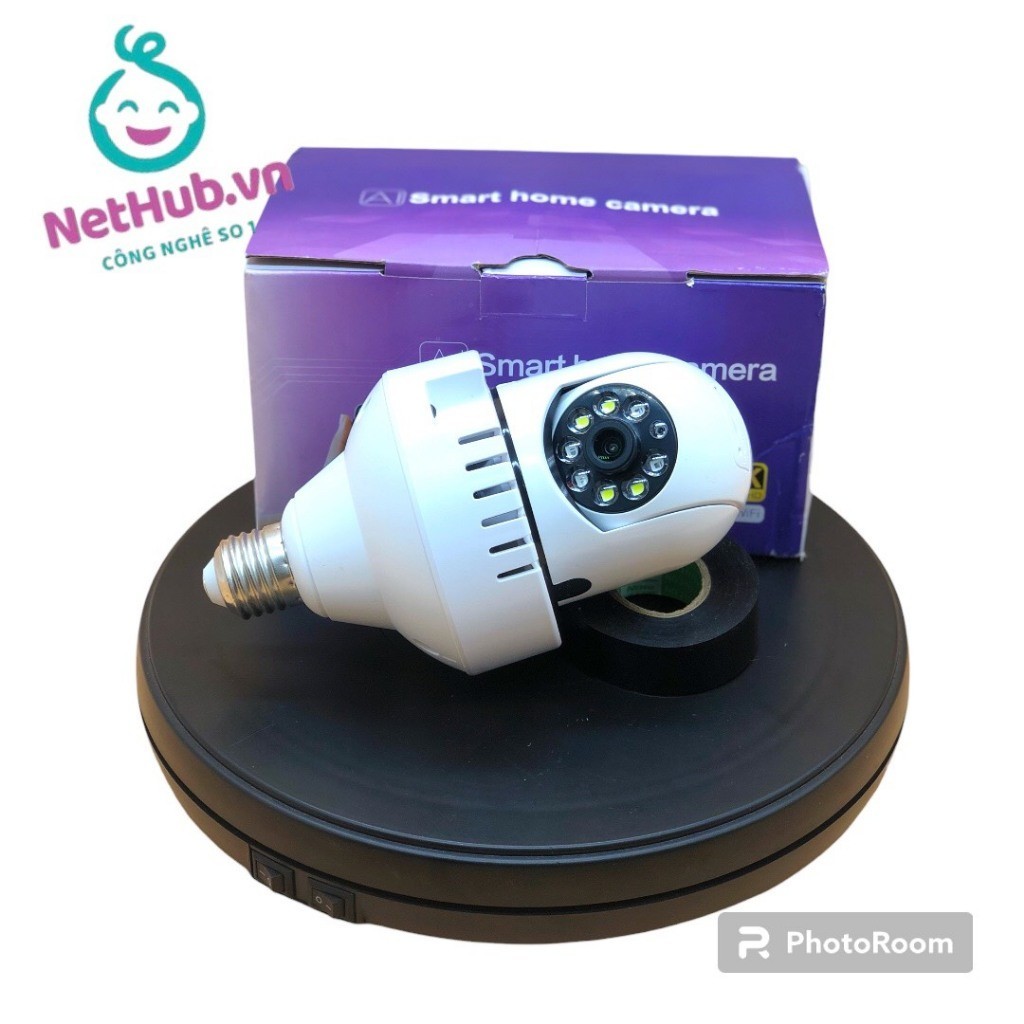 360* rotating light bulb WIFI CAMERA with integrated high-end V360 Pro ...