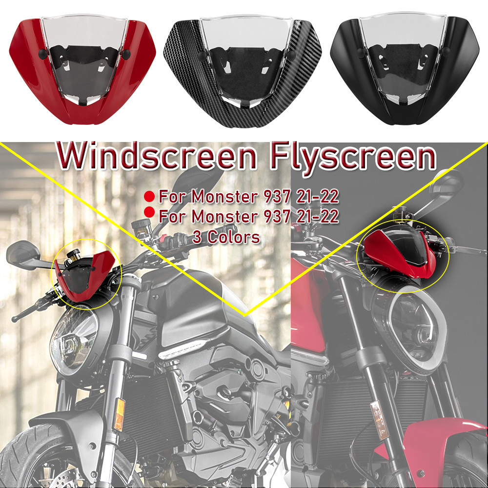 Monster 937 950 Windshield Windscreen for Ducati Monster937 2021 2022 ...