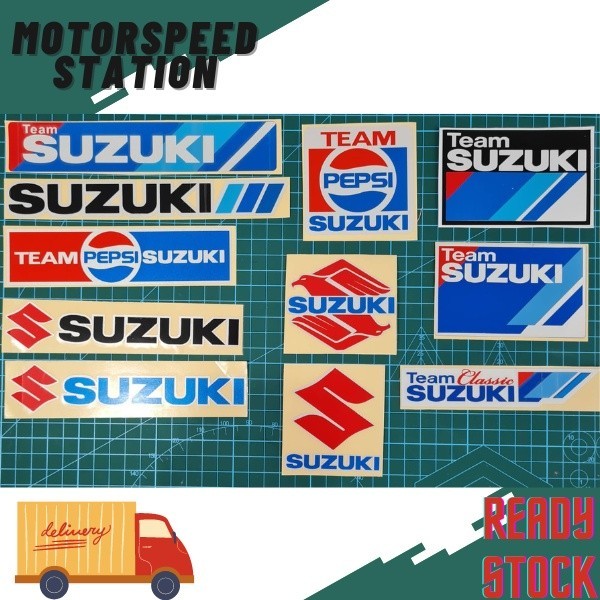 STICKER CUTTING Reflective Suzuki Pepsi Team REFLECT PANTUL Stiker ...