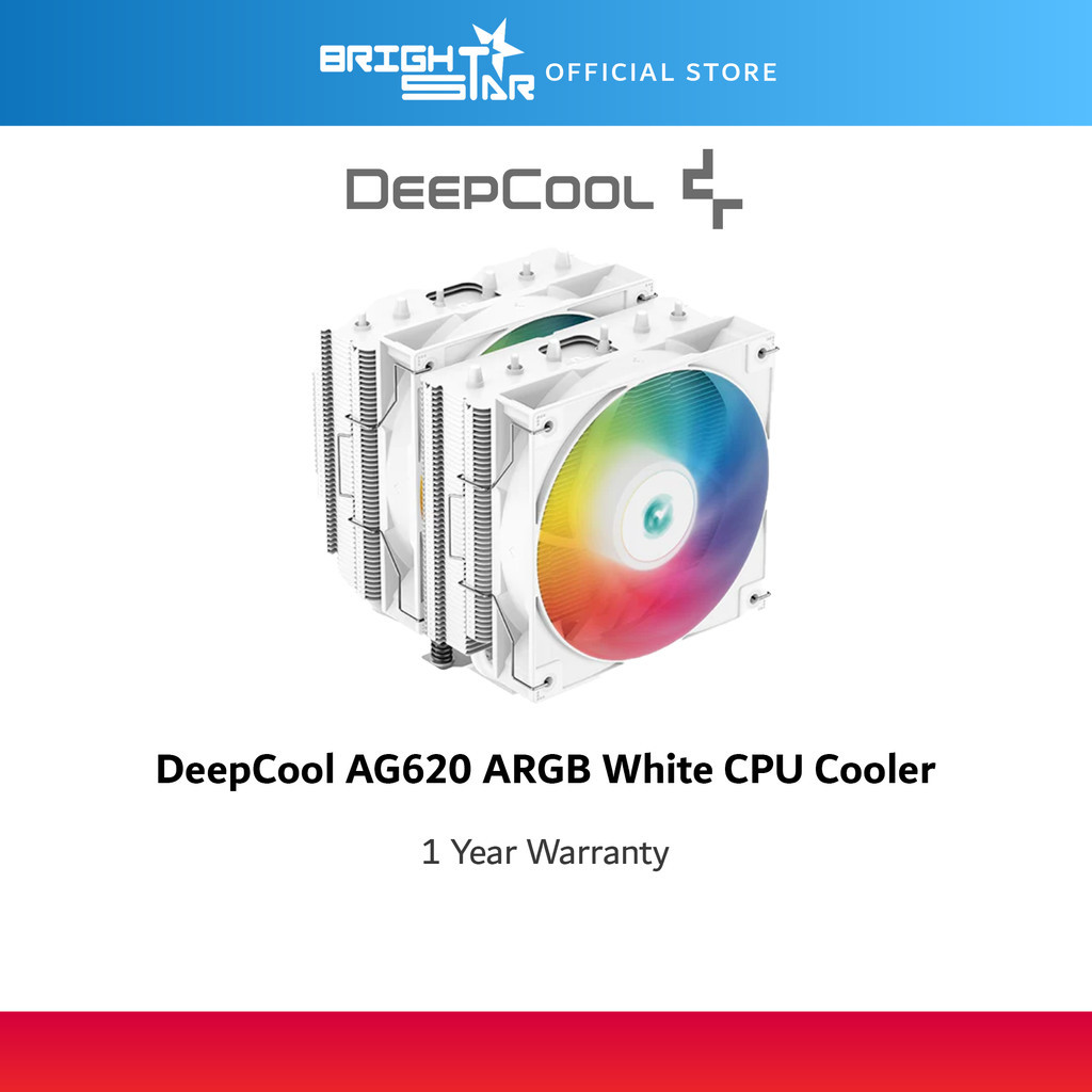 DEEPCOOL AG620 ARGB CPU Cooler White | Shopee Malaysia