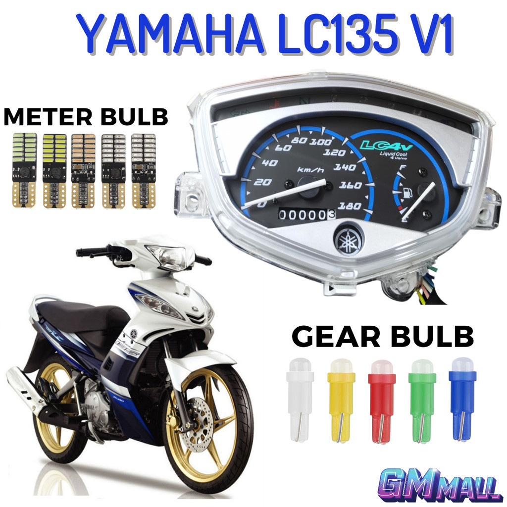 YAMAHA LC135 V1 METER GEAR LED BULB Tukar Mentol Lampu Meter Gear Motor ...