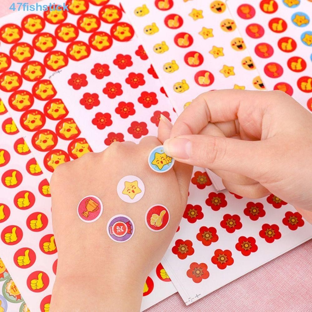 FISHSTICK Reward Stickers Small Smiley Face 800Pcs/10Sheet Daily Gifts ...