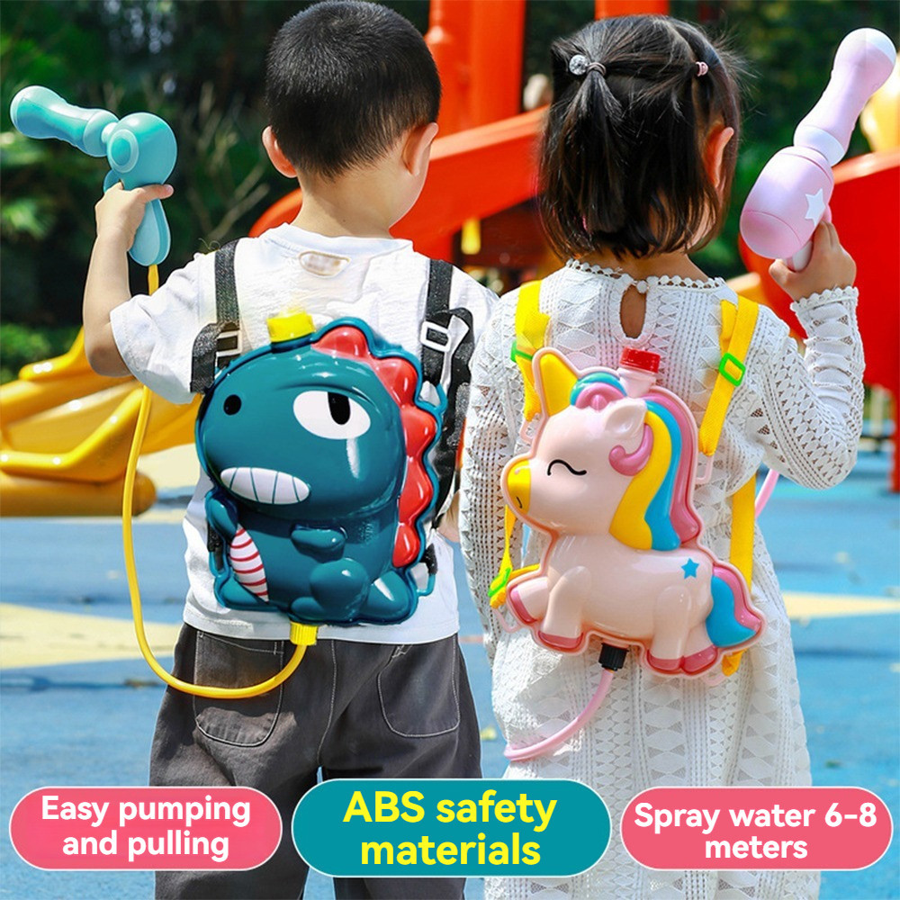 Kid Backpack Water Gun Water Jet Blaster Shooting Water Tank Blaster ...