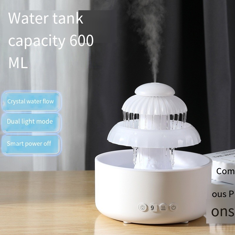 Water Droplet Humidifier Bionic Aromatherapy Spray LED Colorful ...
