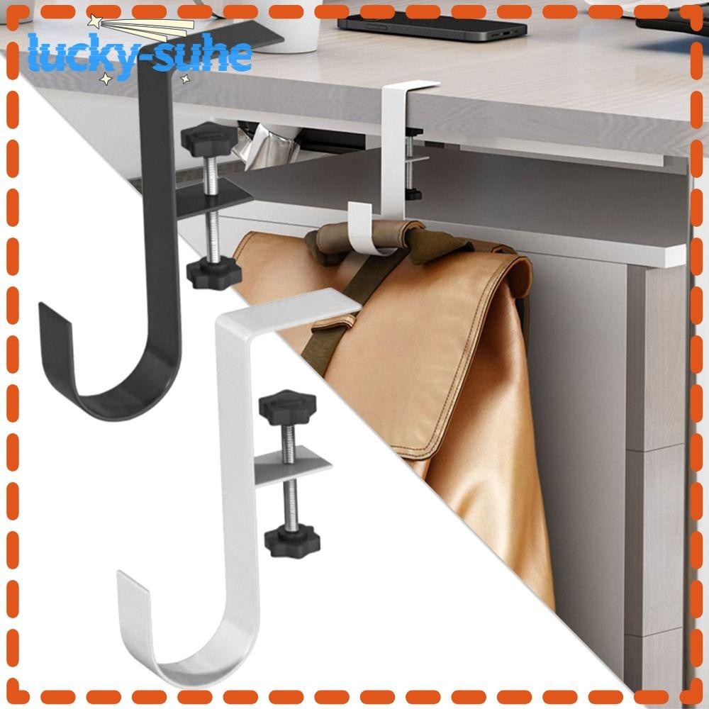 LUCKY-SUHE 1/2Pcs Hanging Hook, Student Bag Steel Desk Edge Hook ...