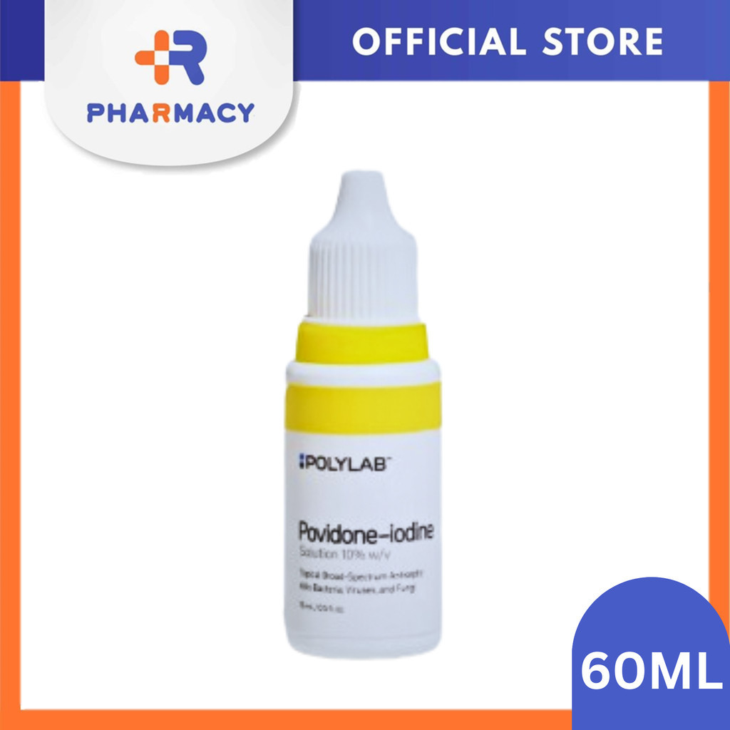 R Pharmacy | Polylab Povidone Iodine 10% Solution 60Ml | Shopee Malaysia