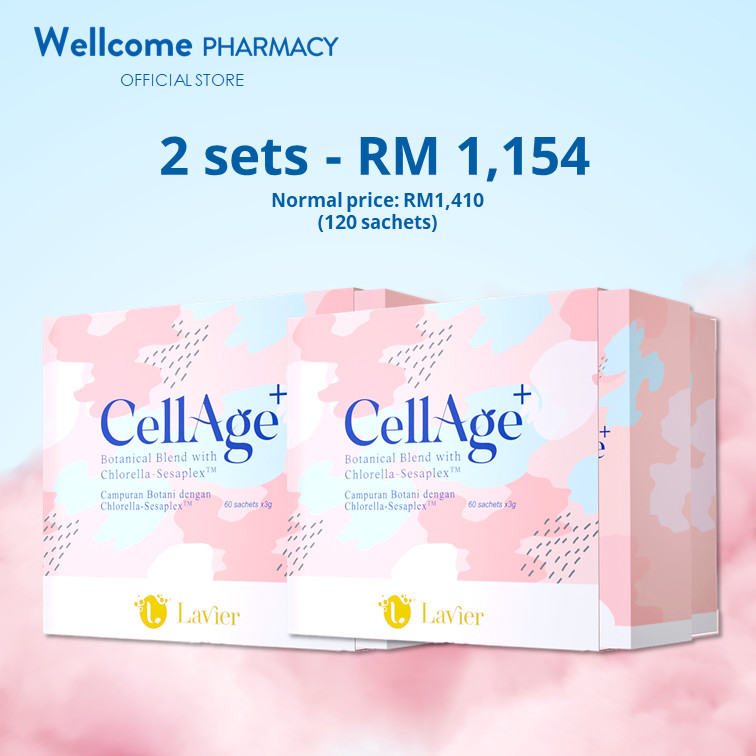 Lavier CellAge+ All Natural Plant Based Stem Cell Nutrients Formulation ...