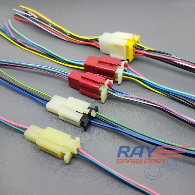 Original MINI NYLON Small Cable Connector SOCKET 2 3 4 6 9 Pins ...