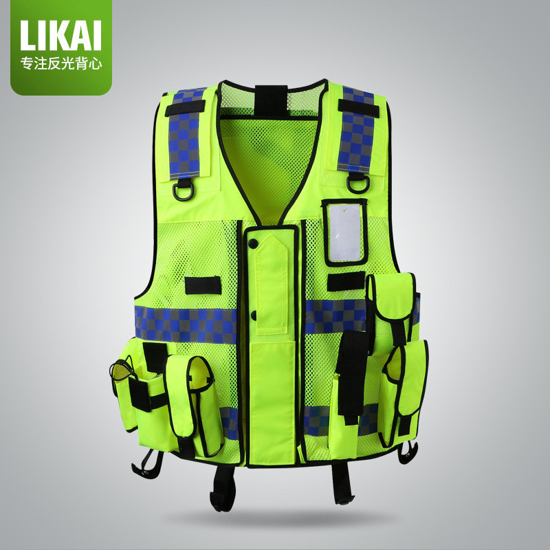 Reflective Vest Construction Vest Security Multifunctional Protective ...