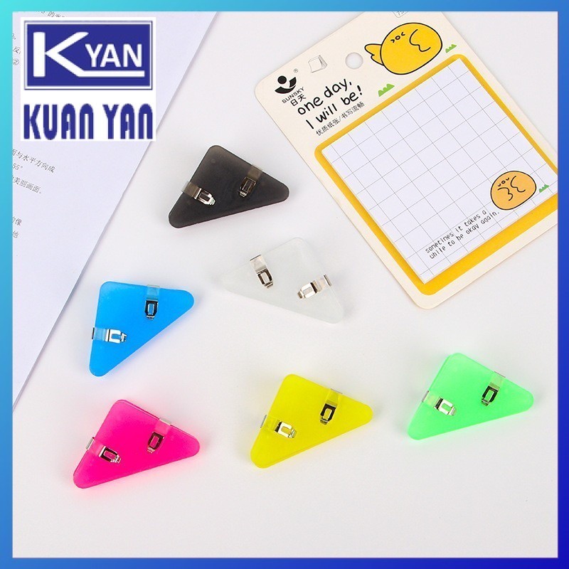 Triangle Clips Test Paper Clip Corner Clip Cute Memo Clip Holder / Edge ...