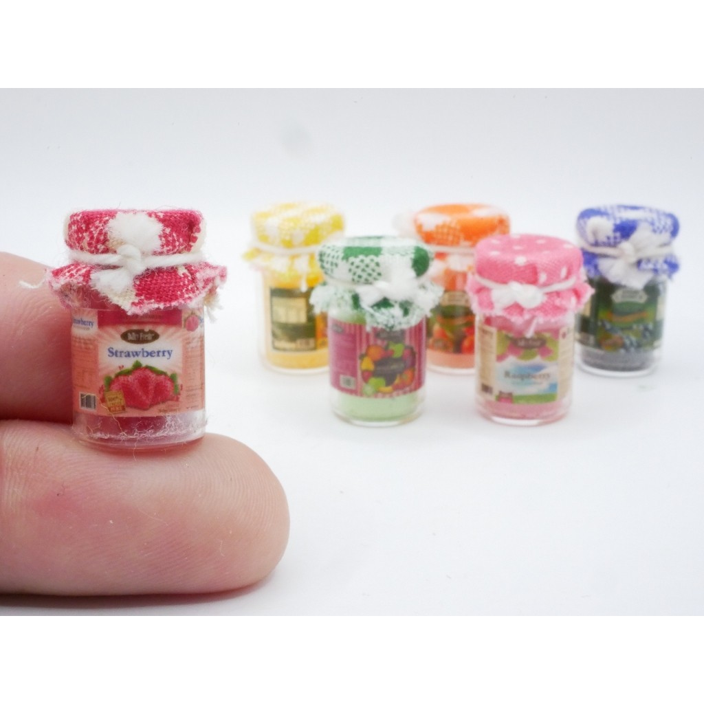 Miniature Jam Jar Model Mini Items Dollhouse For | Shopee Malaysia