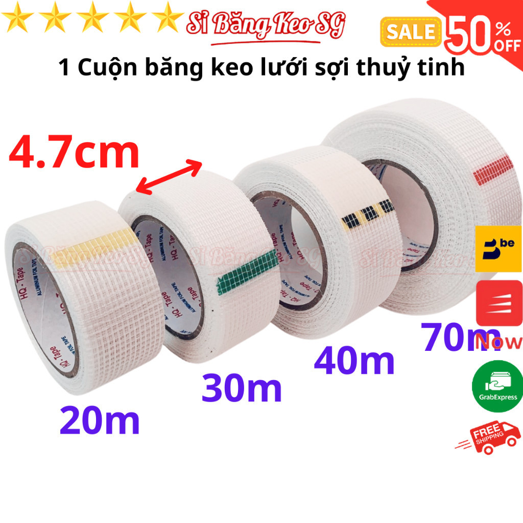 Sku752 - 1 Roll Of Glass Fiber Mesh Tape, 4.7cm Wide, 20-30-40-70 ...