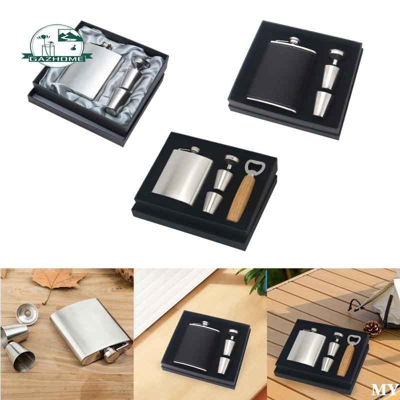[Garende] Hip Flasks Gift Set Bottle Leakproof Flasks Stainless Steel ...