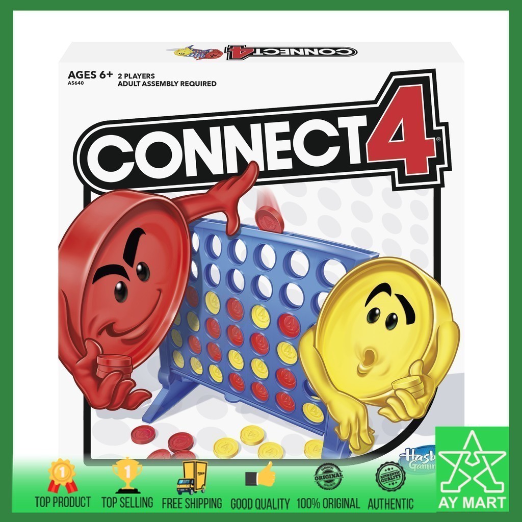Hasbro Gaming Connect 4 The Classic Of Game in a row puzzles games ...