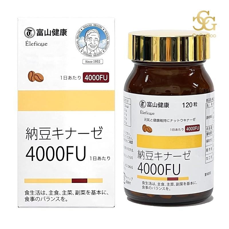 Toyama Yakuhin Nattokinase 4000FU Nattokinase Natto Bacteria Cultured ...