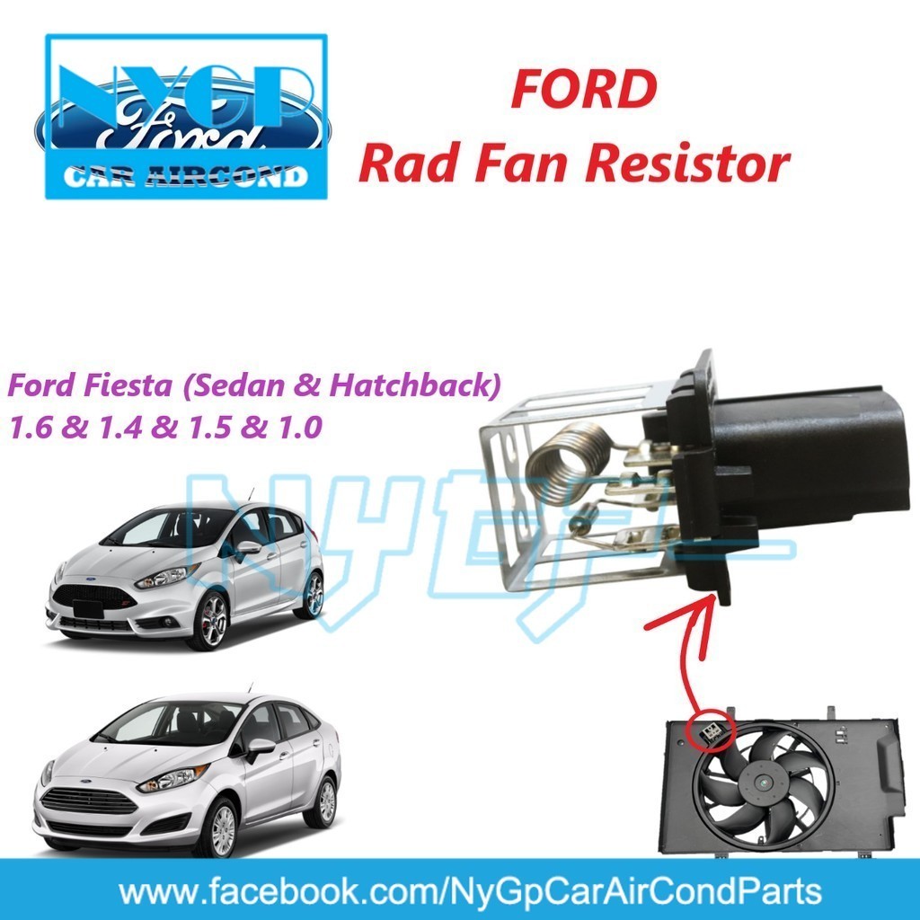 Ford Radiator Fan Resistor -Ford Fiesta 1.6 & 1.4 & 1.5 & 1.0 (2PIN ...