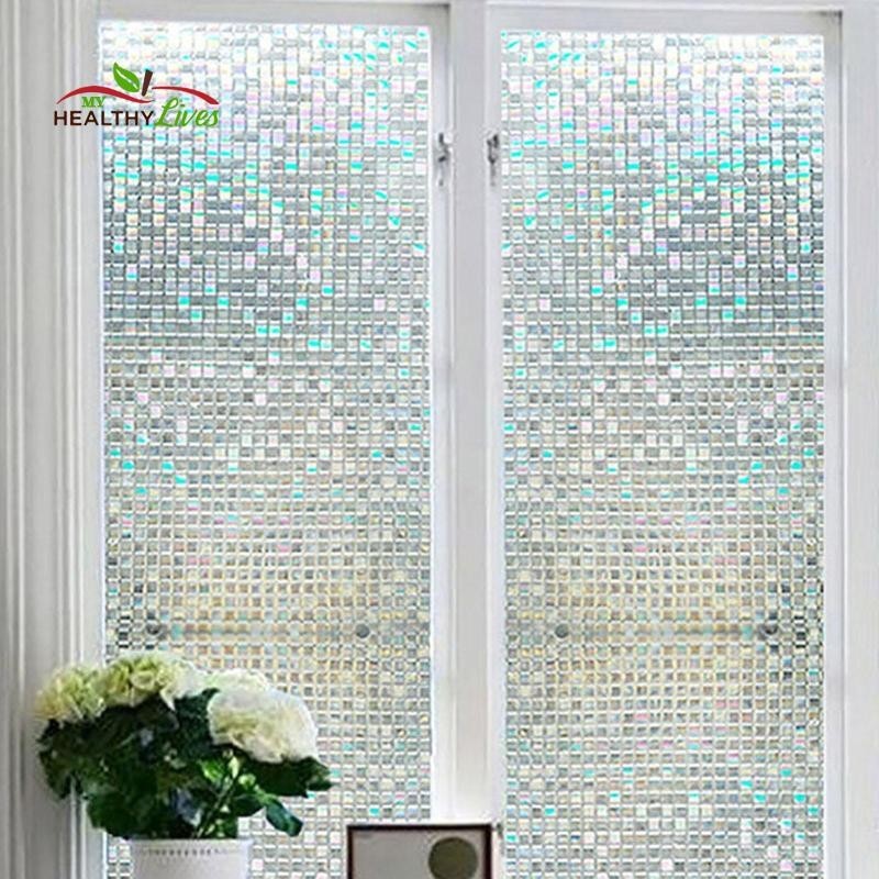[HtongMY] Window Privacy Film Stained Glass Window Film Removable ...
