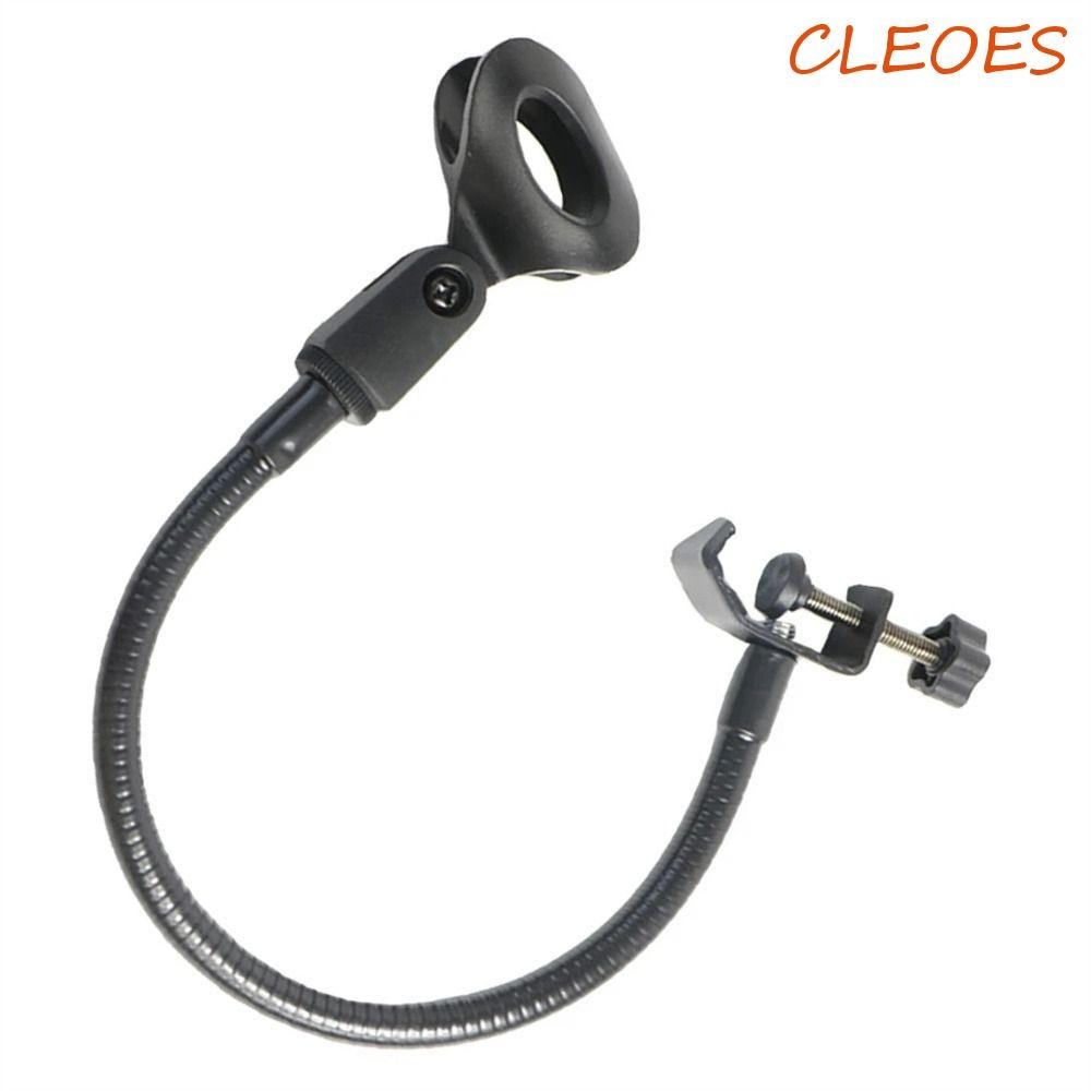 CLEOES Desk Mic Stand Tripod Stand Mount Adapter Mic Clip Clamp ...