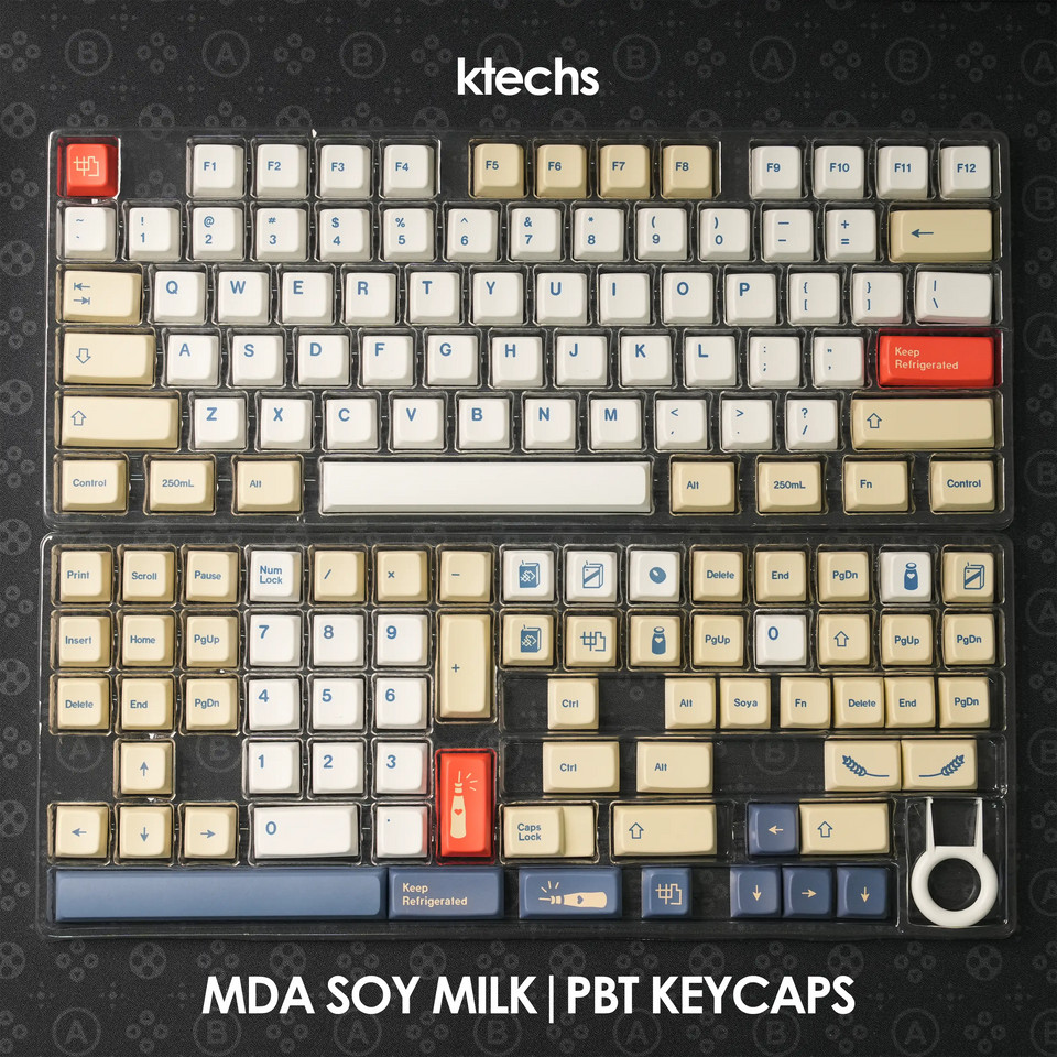 Soy Milk MDA Profile Keycaps | Shopee Malaysia