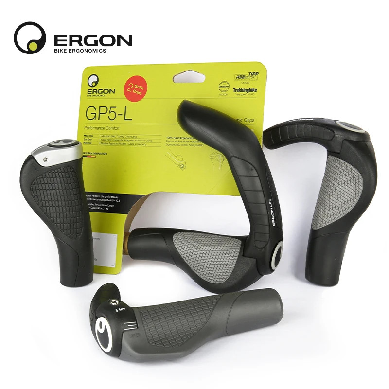 Mountain Bike Handlebar Grips ERGON GP3 GP5 Bicycle Bar End Mount Clamp ...