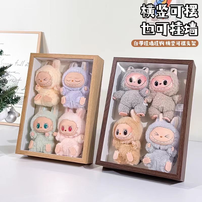 Cartoon Labubu Display Stand Cute Labubu Photo Frame Cotton Doll ...