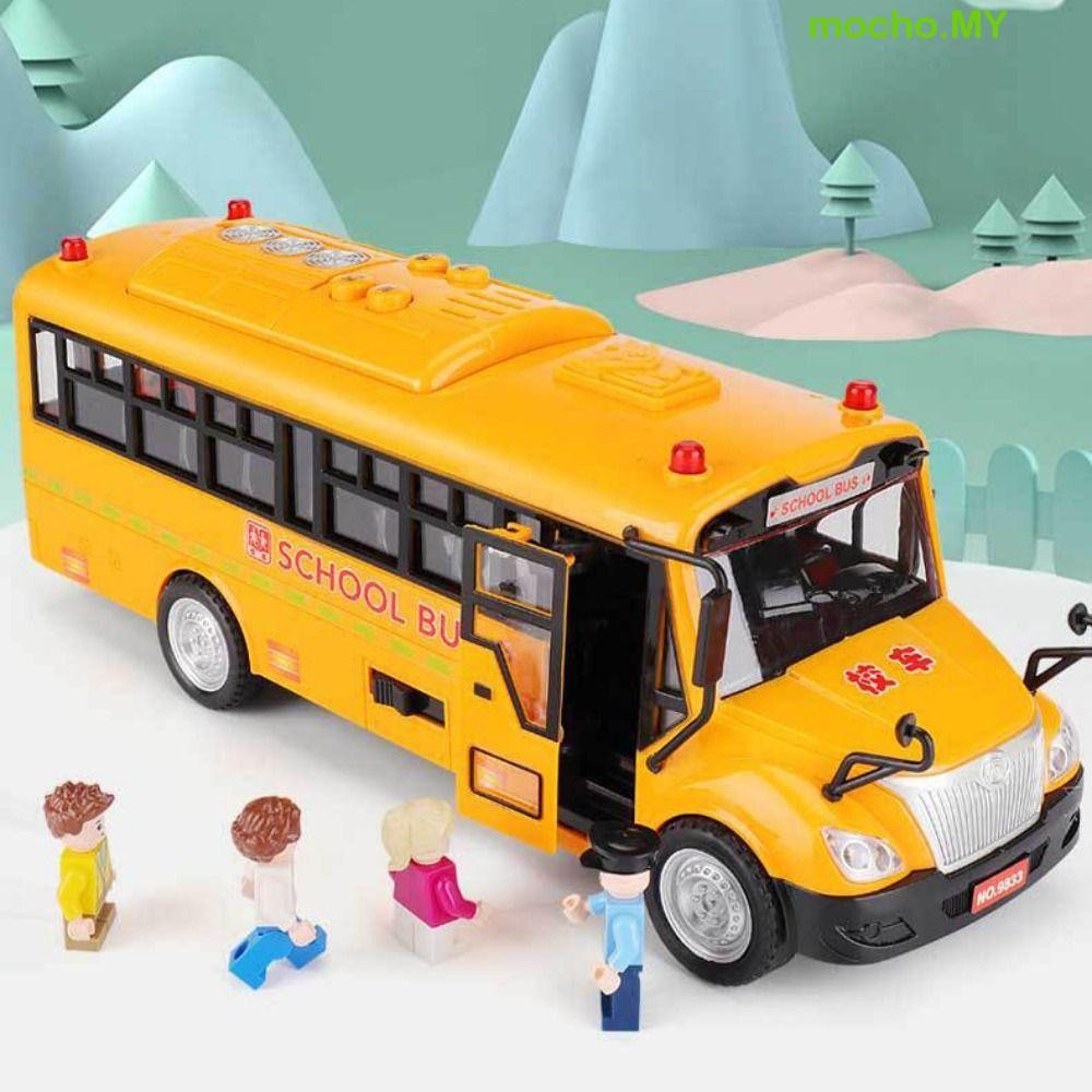 MOCHO Model Inertia Car, High Imitation Bus Shape Children School Bus ...