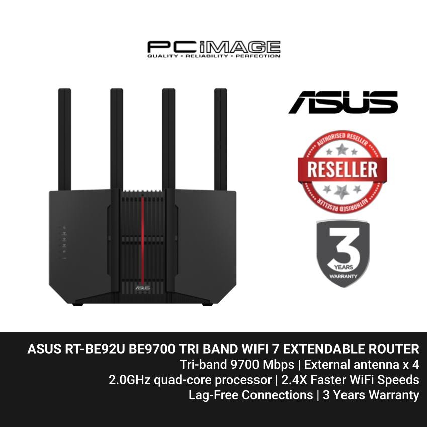 ASUS RT-BE92U BE9700 TRI BAND WIFI 7 EXTENDABLE ROUTER - 3YRS WARRANTY | Shopee Malaysia
