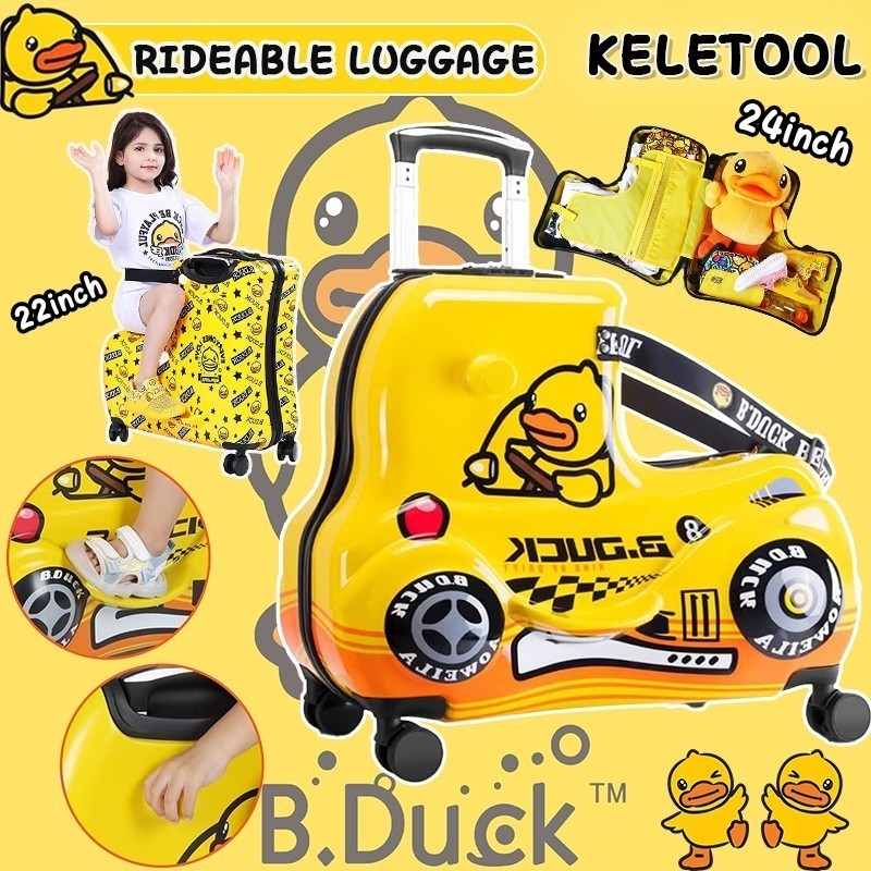 KELETOOL New Children's Travel Box Yellow Duck Travel Box Supporting Mount BDUCK Children's Baby ...