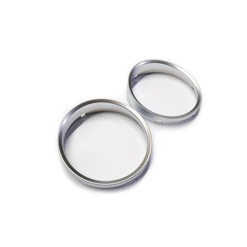 Matt Silver M5 Style Dashboard Dial Gauge Rings Bezel Trim For BMW E60 ...
