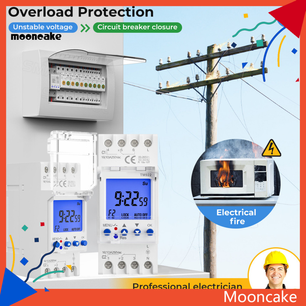 Moon* Programmable Timing Relay Precision Timing Control Smart Dual ...