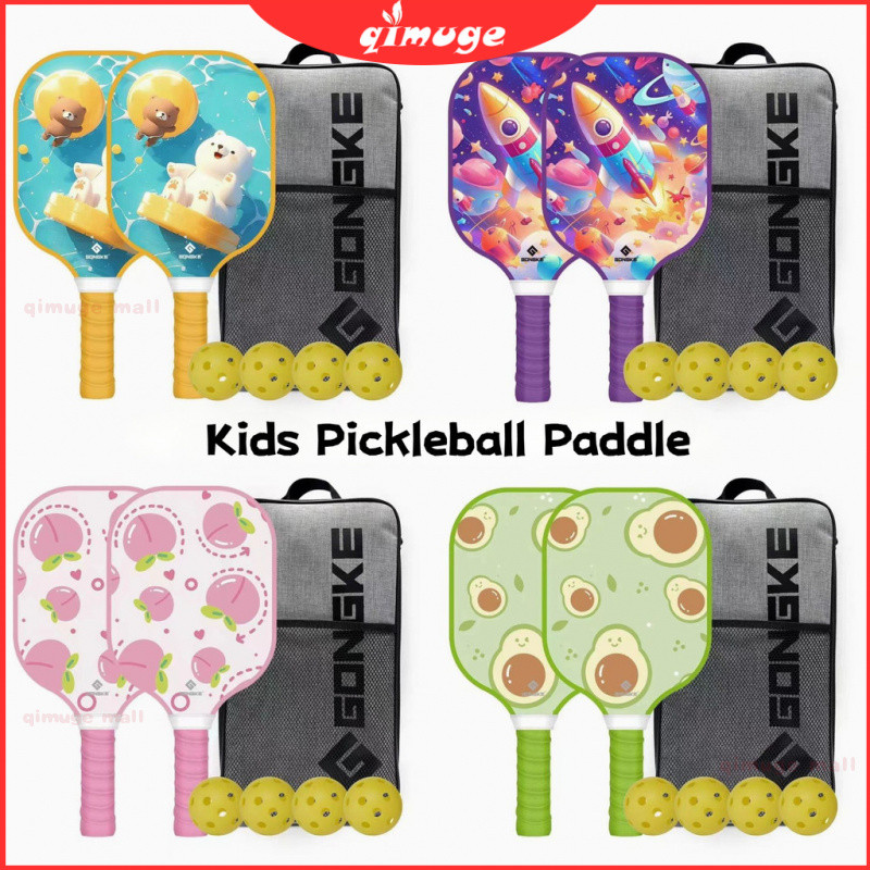 Kids Pickleball Paddle Set Fiberglass pp Honeycomb Professional Grade ...