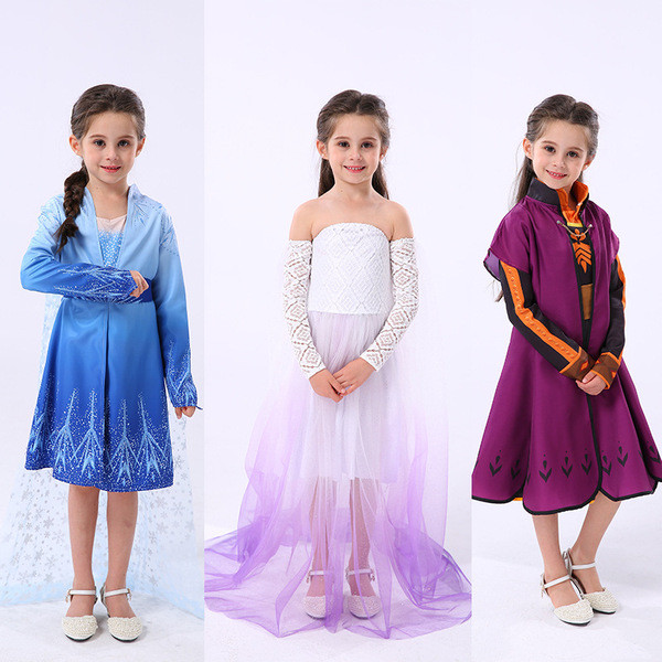 indian gown enchanted dress dinner gown Frozen 2 Clothes Elsa Costume ...
