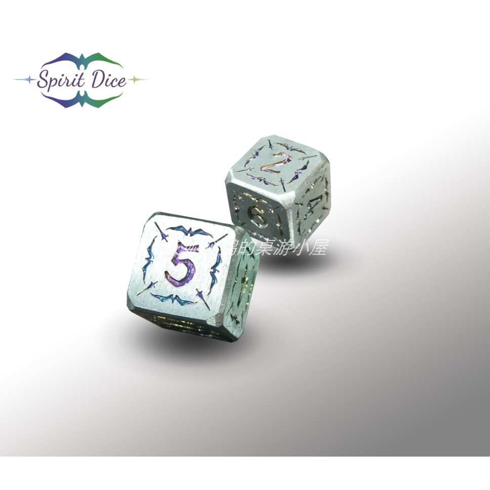 Board Game Accessories Elf Workshop Metal Dice TRPG D6 DND COC Magic Rune Colorful Craft Spirit ...
