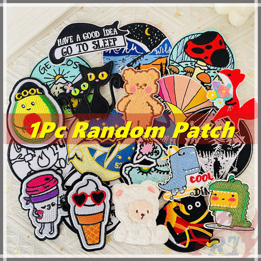 ☸ VSCO：Random Patch ☸ 1Pc Diy Badge Patch Random Style | Shopee Malaysia