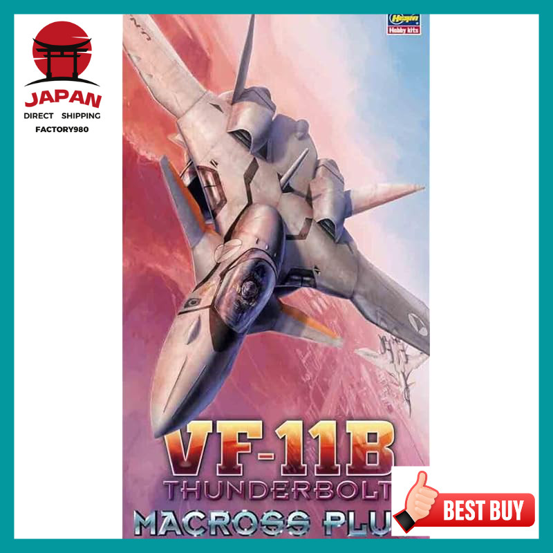 【Directly from Japan】 Hasegawa Macross Plus VF-11B Thunderbolt 1/72 scale plastic model 22 ...