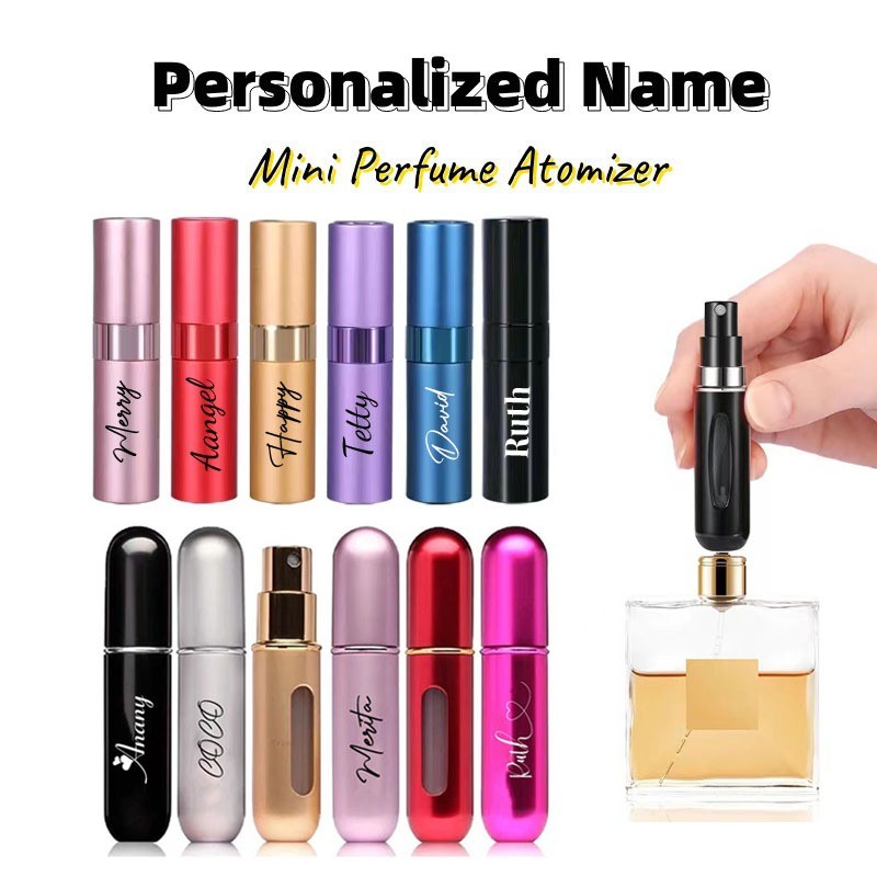 Personalized With Name Mini Refillable Perfume Atomizer/5ML 8ML 15ML ...