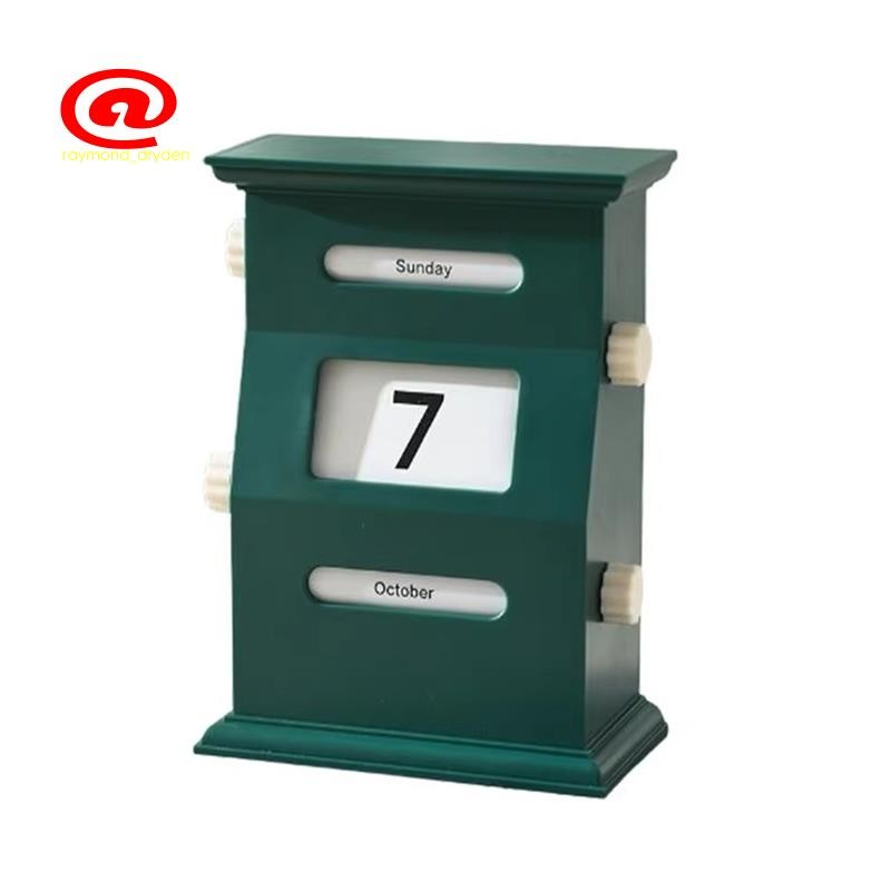 Calendar Desk Retro Calendar Blocks Desk Date Display Desk Decorations ...