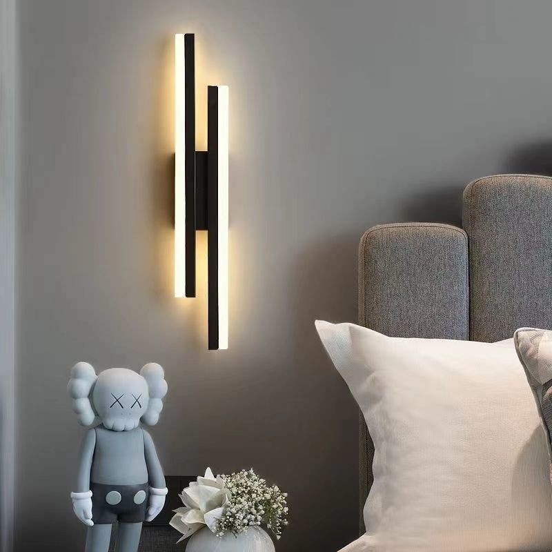 Sofa Lampu Dinding Tepi Katil Minimalis Ruang Tamu Dinding Latar ...