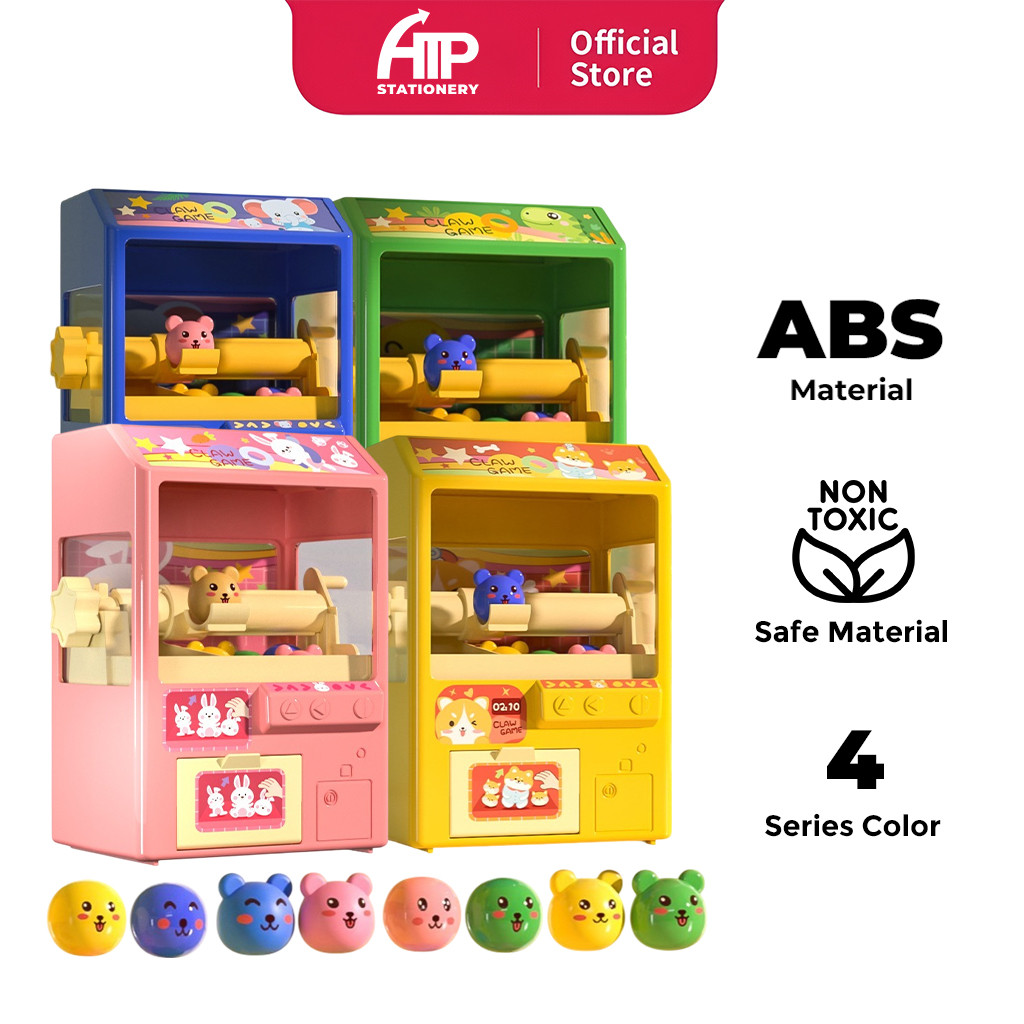 Mini Claw Machine Toy Fun Grabbing Doll Machine Coin-Operated Candy ...